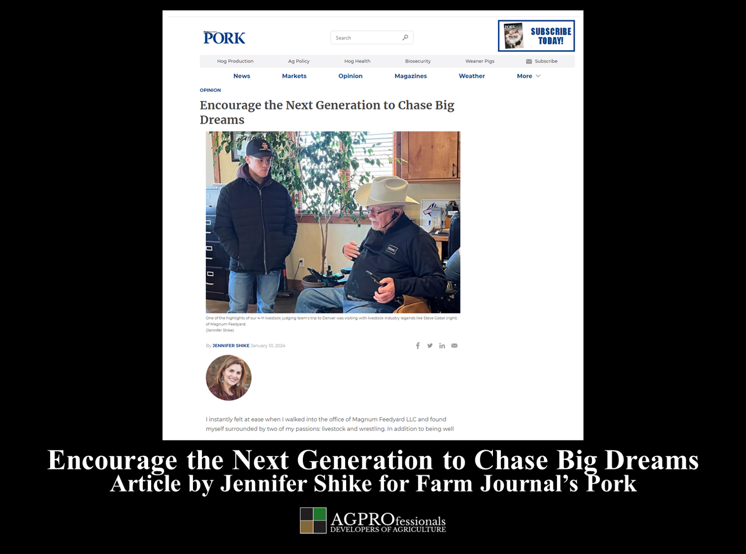 Article reprint - Encourage the Next Generation to Chase Big Dreams ...