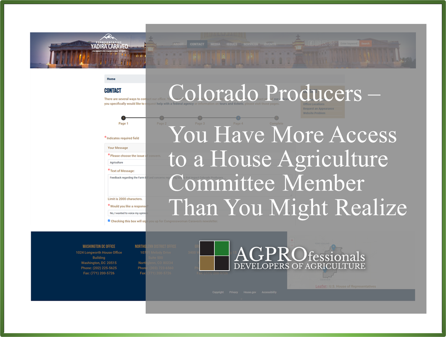 Colorado Agricultural Producers Have More Access - AG Professionals