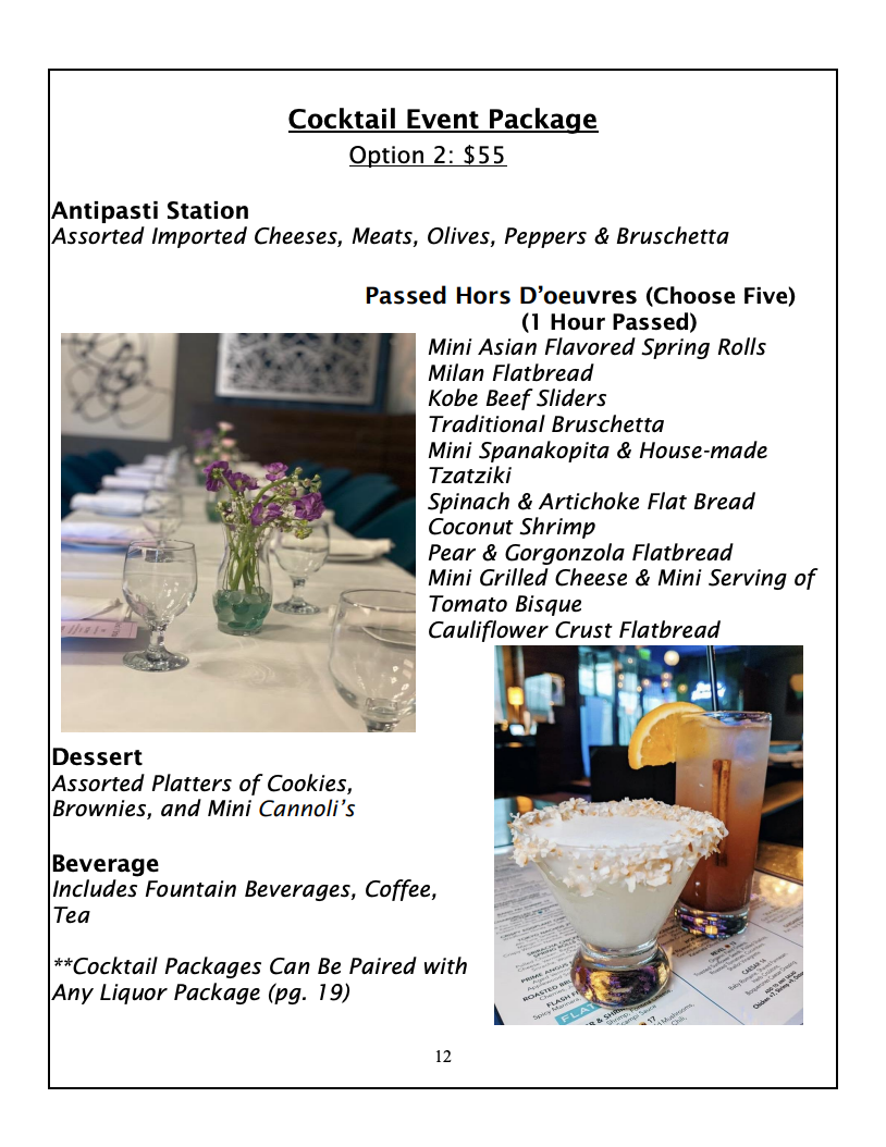 Book an Event - Revel Restaurant & Bar